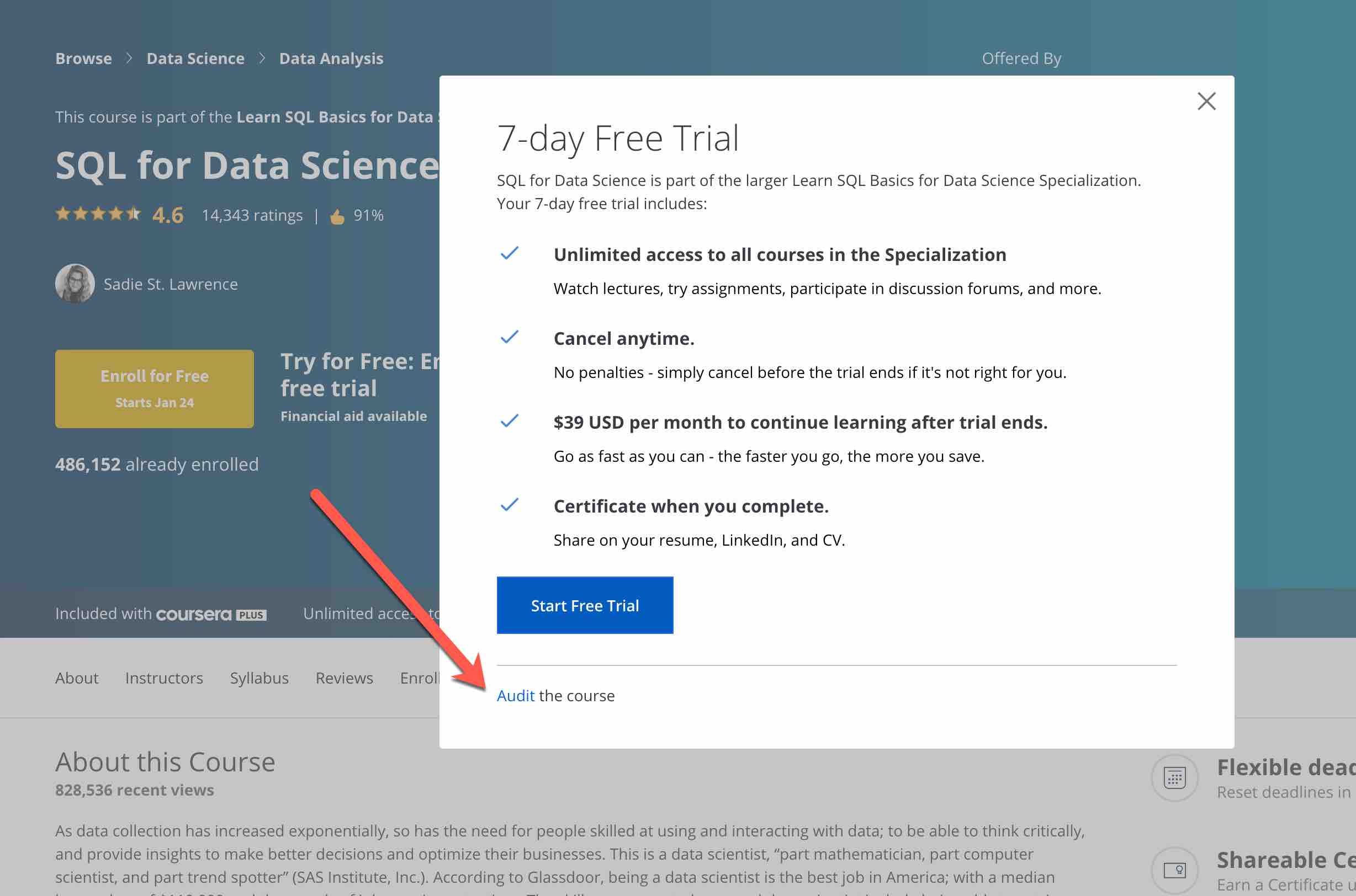 Review: SQL for Data Science Specialization by UC Davis